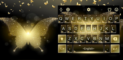 Shining Gold Butterfly Keyboard Theme for PC - How to Install on ...