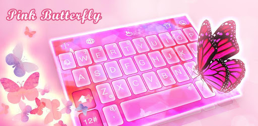 Pink Lovely Miss Butterfly Keyboard Theme for PC - How to Install on ...