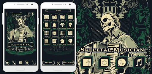 Skull Wallpaper Skeletal Musician Theme for PC - How to Install on ...