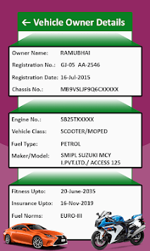 स्कैन करके वाहन की डिटेल्स जाने - RTO Vahan Detail APK Download For Free